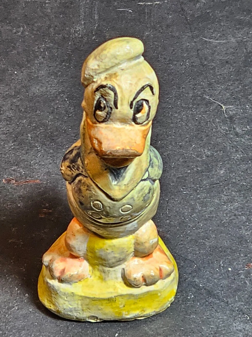 Donald Duck figure chalkware 1930s marked Walt Disney Yellow,Blue and ...
